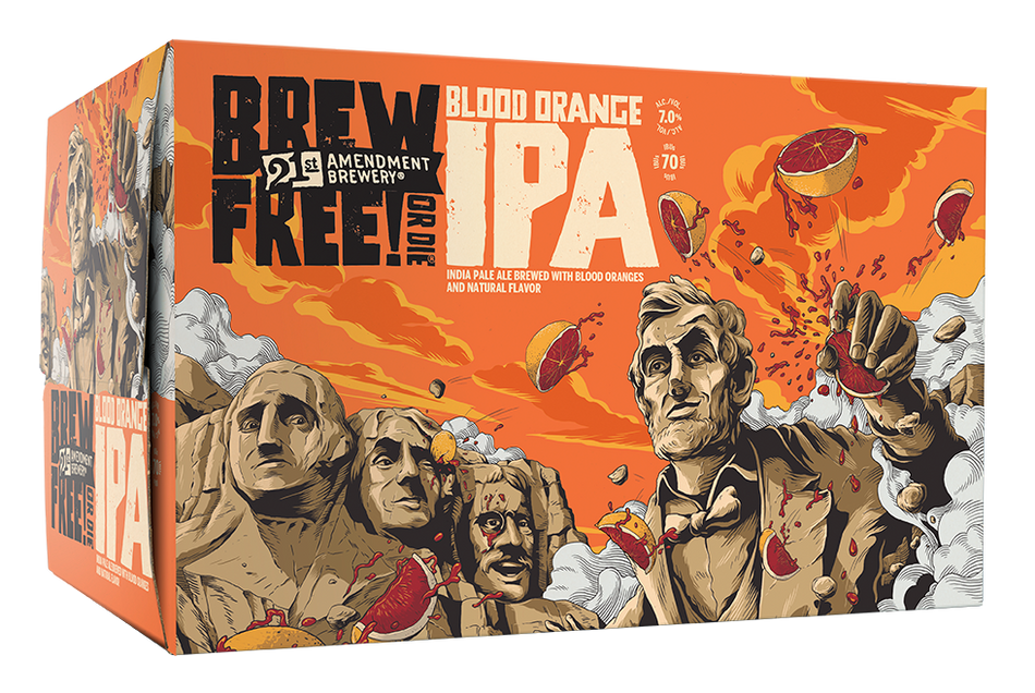 Brew Free! Or Die Blood Orange IPA – 21st Amendment Brewery